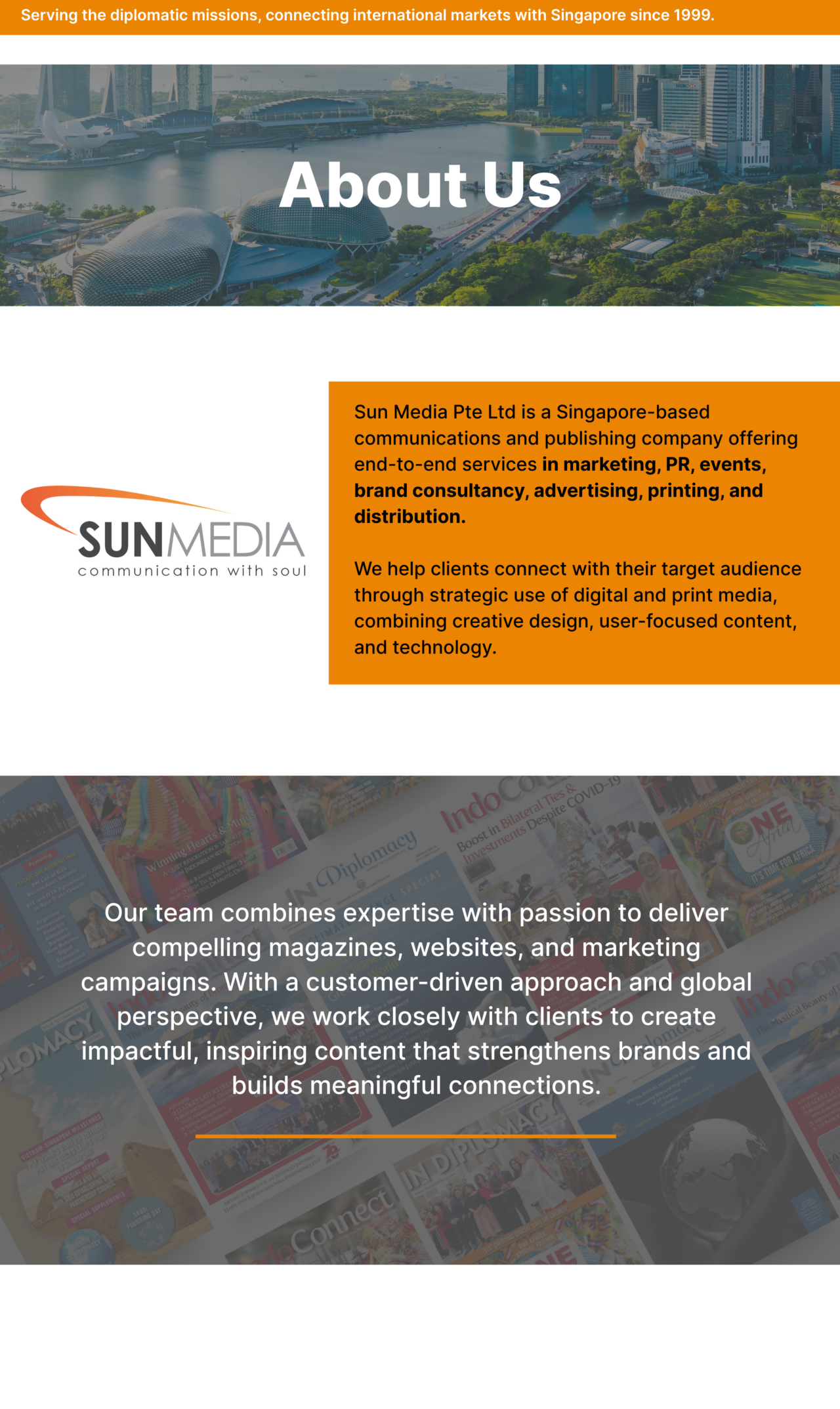 About Us | Sun Media Pte Ltd